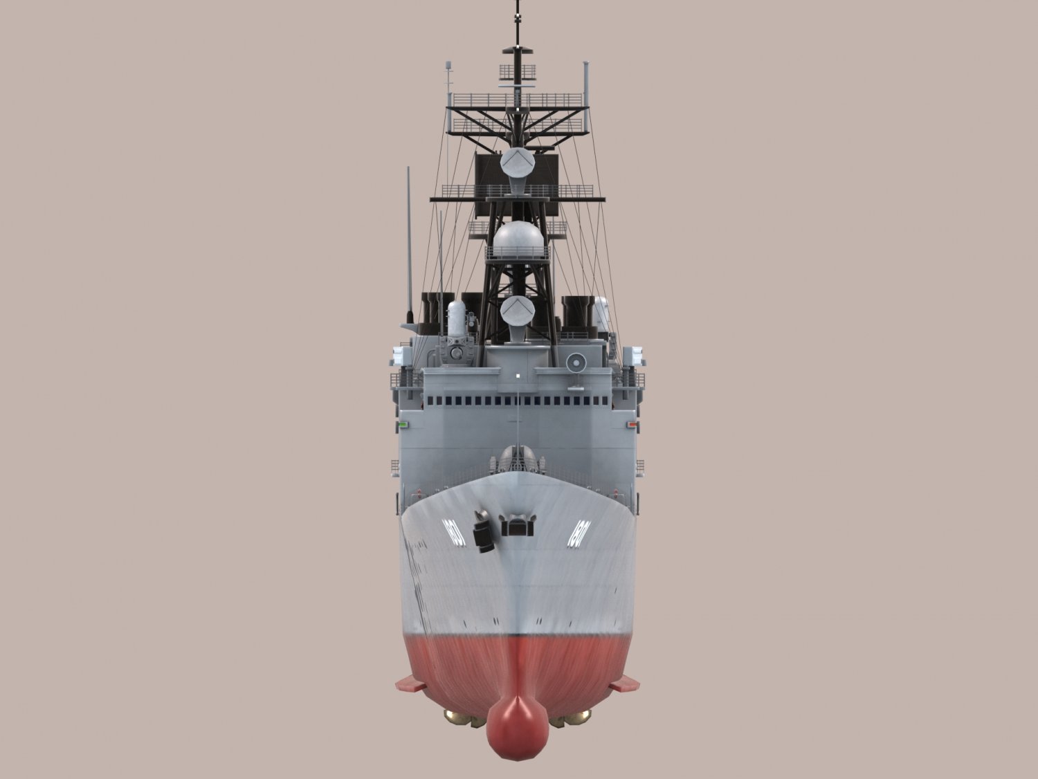Kee Lung Kidd Class Destroyer 3D-Modell in Kampfschiff 3DExport