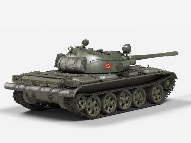 T-55 3D Model in Tank 3DExport