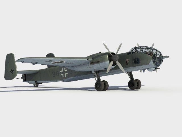 Junkers Ju-288 3D Model in Bomber 3DExport