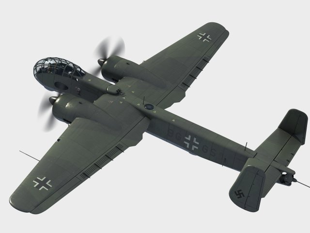 Junkers Ju-288 3D Model in Bomber 3DExport