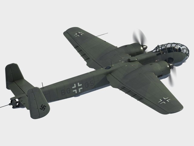 Junkers Ju-288 3D Model in Bomber 3DExport
