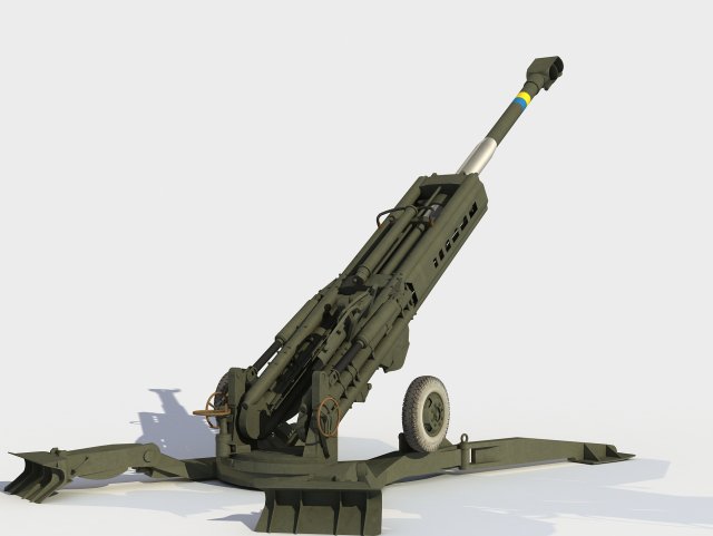 M777 155mm howitzer 3D 模型 in 火炮 3DExport