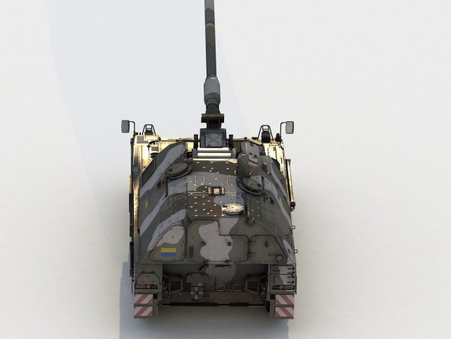 Pzh-2000 3D Model in Tank 3DExport