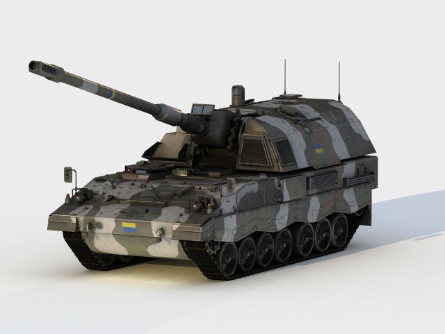Pzh-2000 3D Model in Tank 3DExport
