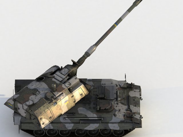 Pzh-2000 3D Model in Tank 3DExport