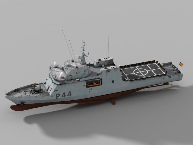 P44 Rayo BAM class patrol vessel 3D 모델 in 전함 3DExport
