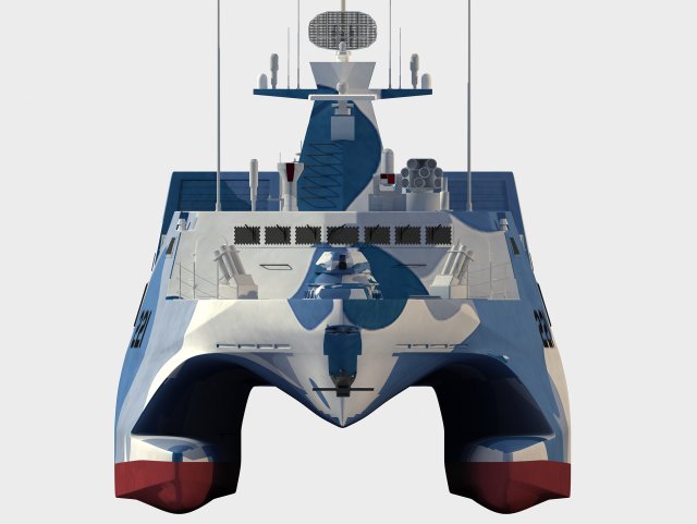 Type 22 Houbei class missile boat 3D Model in Battleship 3DExport