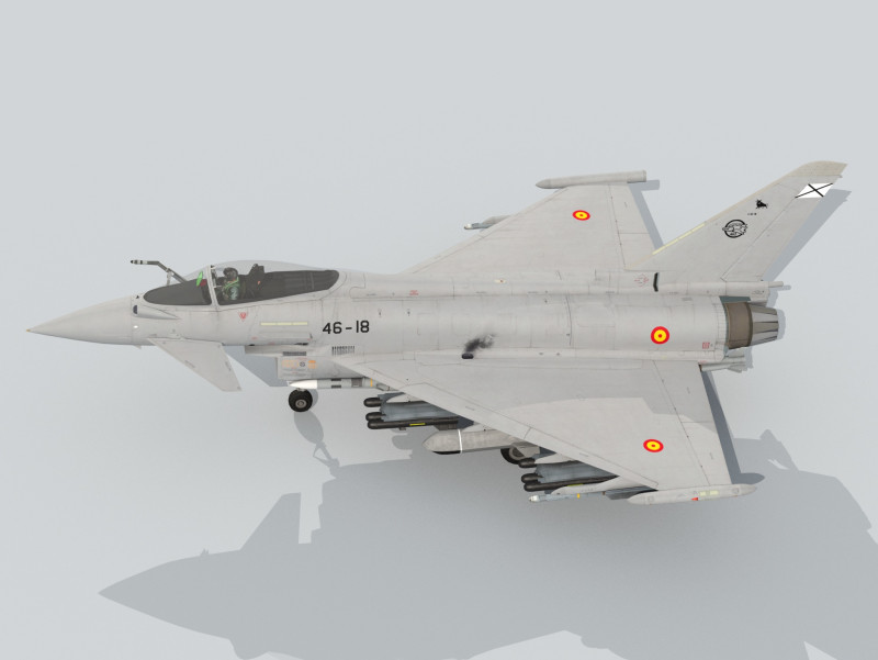 Eurofighter Halcon project 3D Model in Fighter 3DExport