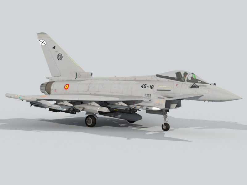 Eurofighter Halcon project 3D Model in Fighter 3DExport