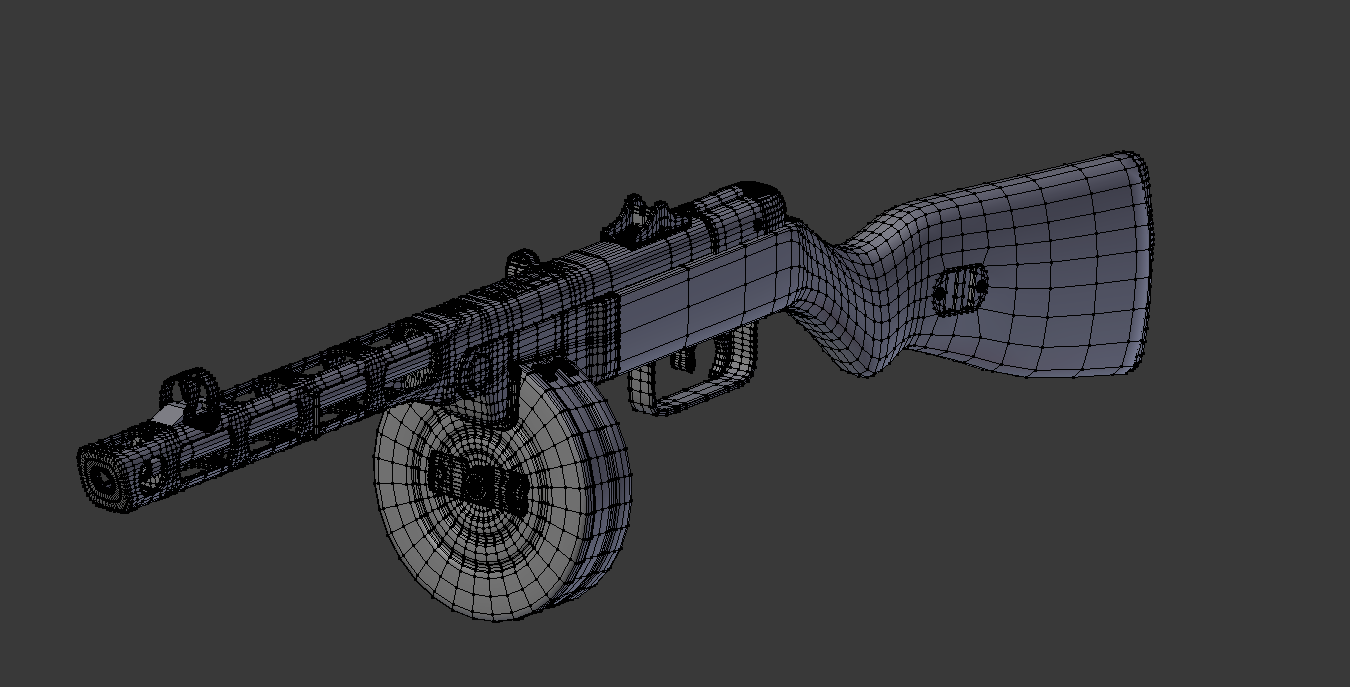 PPSH 41 Free 3D Model in Submachine Guns 3DExport