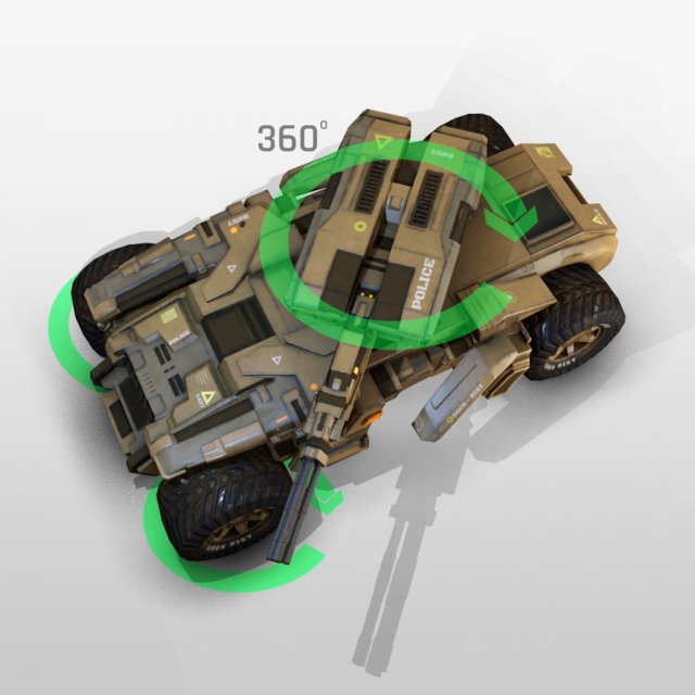 armoured fighting vehicle afv 3D Model in Transport 3DExport