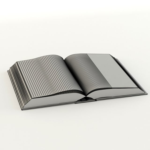 open book 3D Model in Miscellaneous 3DExport