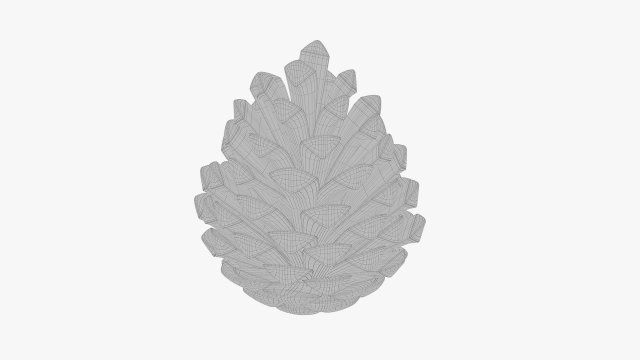 Pine cone 3D Model in Tree 3DExport