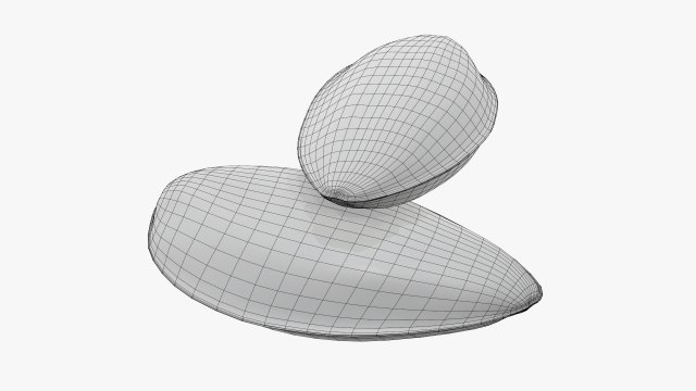 Sunflower seeds 04 3D Model in Miscellaneous 3DExport