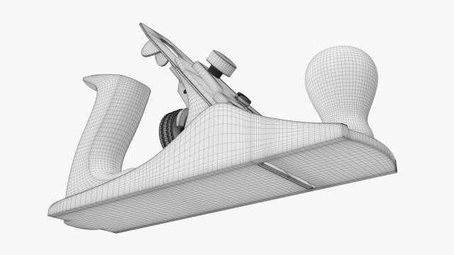Smoothing bench hand plane 3D Model in Tools 3DExport
