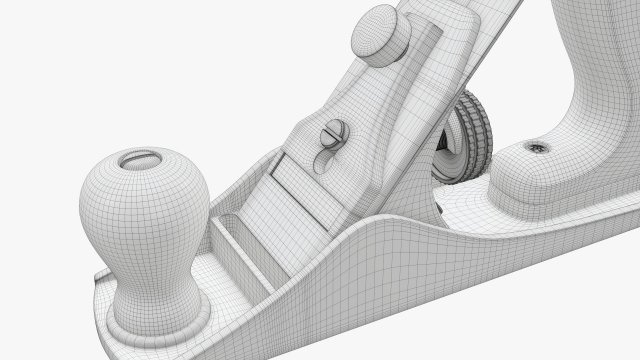 Smoothing bench hand plane 3D Model in Tools 3DExport