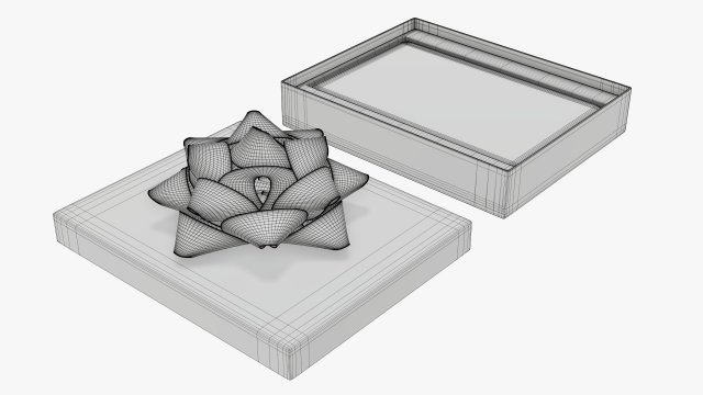 Christmas gift card in box 01 3D Model in X-mas 3DExport