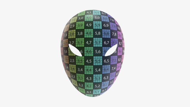 Blank mask 3D Model in Other 3DExport