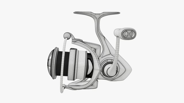 Spinning reel 3D Model in Sports Equipment 3DExport