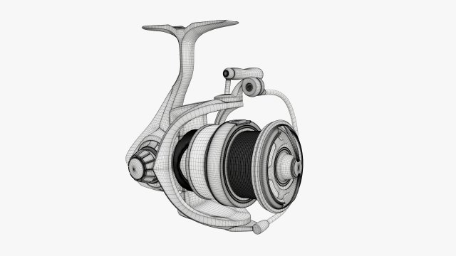 Spinning reel 3D Model in Sports Equipment 3DExport