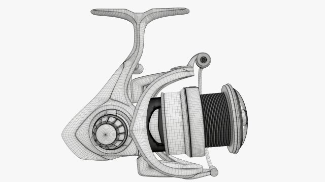 Spinning reel 3D Model in Sports Equipment 3DExport