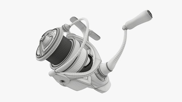 Spinning reel 3D Model in Sports Equipment 3DExport