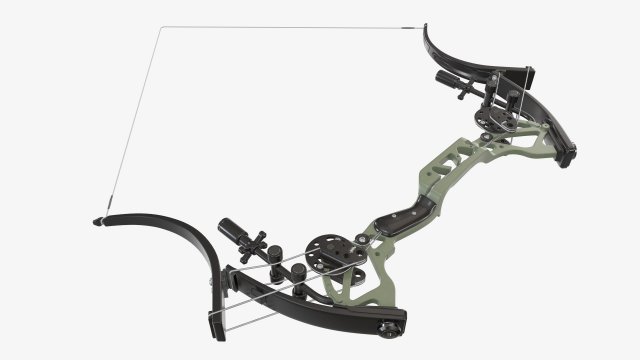 Lever action compound bow drawn 3D Model in Sports Equipment 3DExport
