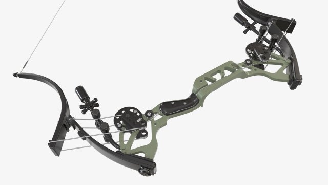 Lever action compound bow drawn 3D Model in Sports Equipment 3DExport