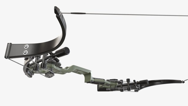 Lever action compound bow drawn 3D Model in Sports Equipment 3DExport