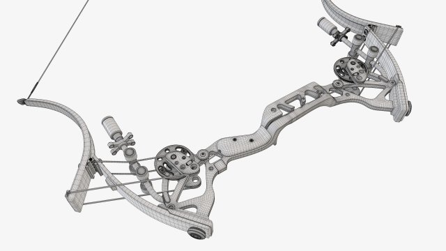 Lever action compound bow drawn 3D Model in Sports Equipment 3DExport