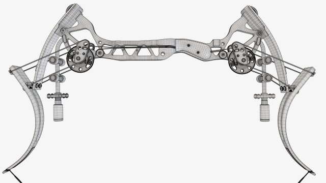 Lever action compound bow drawn 3D Model in Sports Equipment 3DExport