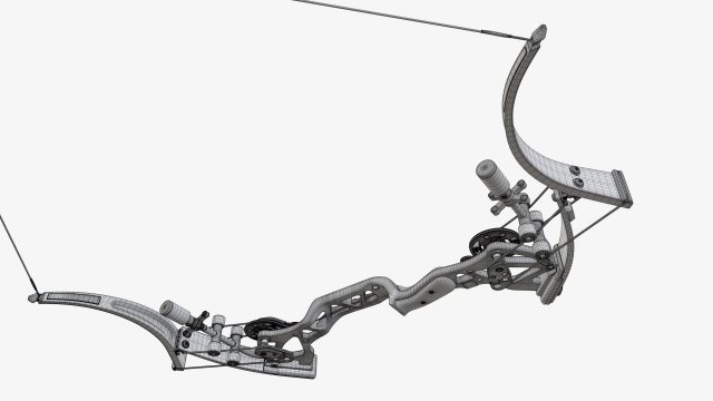 Lever action compound bow drawn 3D Model in Sports Equipment 3DExport