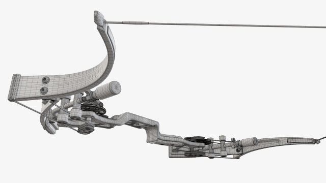 Lever action compound bow drawn 3D Model in Sports Equipment 3DExport