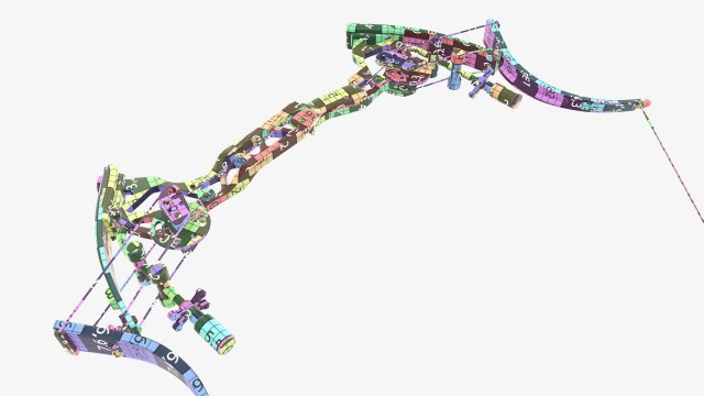 Lever action compound bow drawn 3D Model in Sports Equipment 3DExport