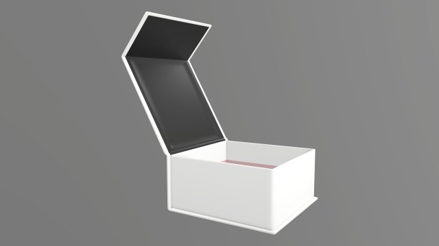 Magnetic paper gift box 02 open 3D Model in Other 3DExport