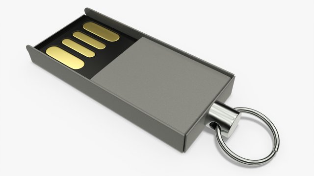 USB flash drive 03 3D Model in Other 3DExport