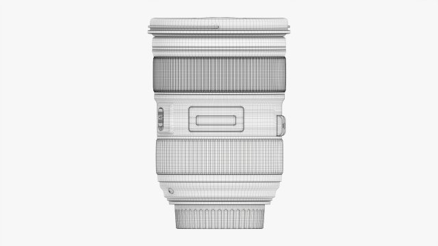 Canon DSLR EF 24-70mm f28L II USM Lens 3D Model in Photo 3DExport