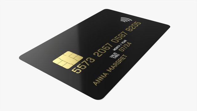 Credit debit card 02 3D Model in Other 3DExport