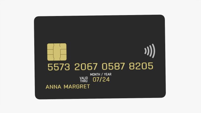 Credit debit card 02 3D Model in Other 3DExport