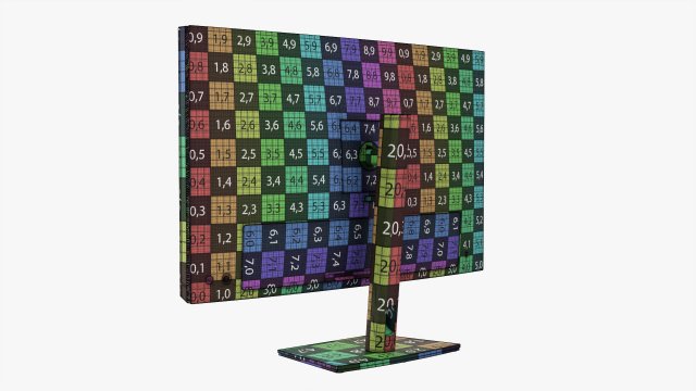 Dell Ultrasharp Lcd 32 Inch Monitor 3D Model in Computer 3DExport