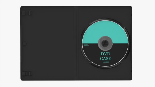 DVD Case Open With Disc 02 Mockup 3D Model in Video 3DExport