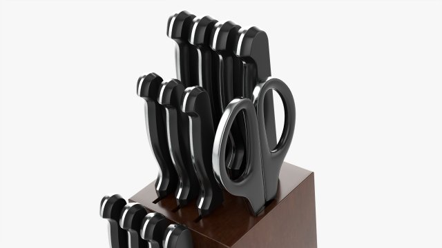 Kitchen Knife Stand 3D Model in Cookware Tools 3DExport