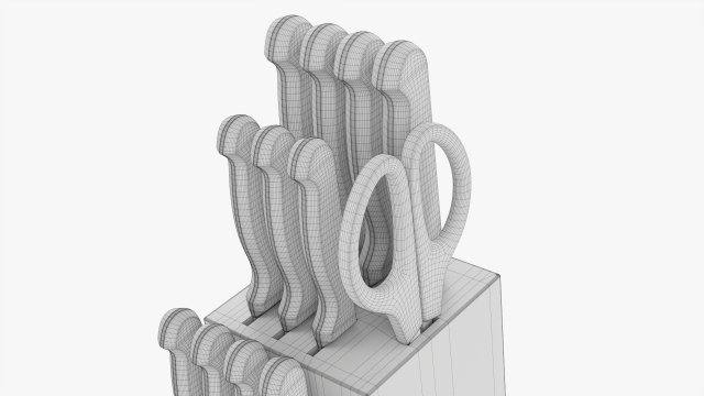 Kitchen Knife Stand 3D Model in Cookware Tools 3DExport