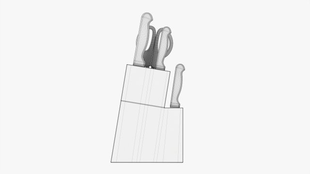 Kitchen Knife Stand 3D Model in Cookware Tools 3DExport