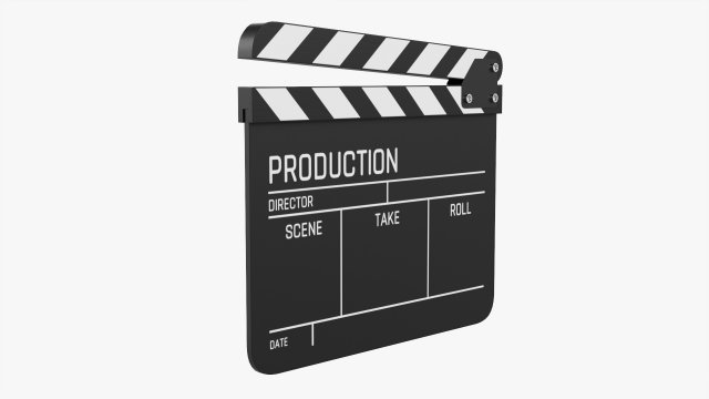 Movie Clapper Board 3D Model in Other 3DExport
