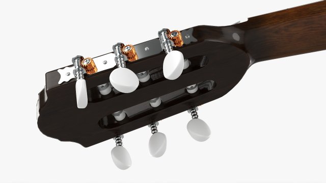 Classic Acoustic Guitar 01 3D Model in Guitar 3DExport