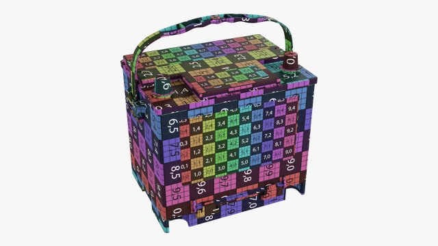 Delphi Maxstart Agm Car Battery 3D Model in Parts of auto 3DExport