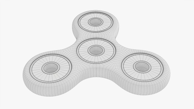 Fidget Spinner 3D Model in Toys 3DExport