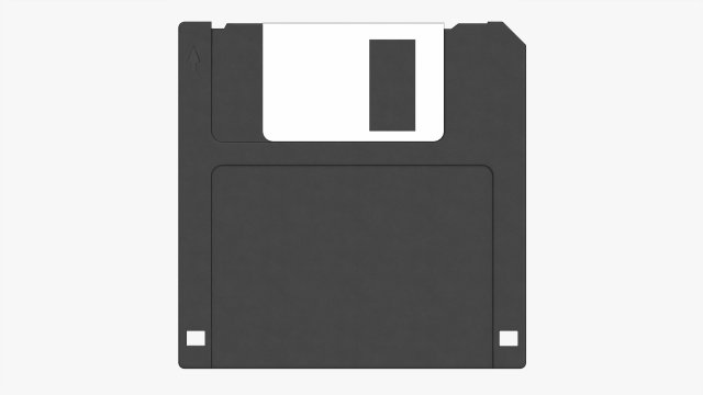 Floppy Disk 01 3D Model in Computer 3DExport