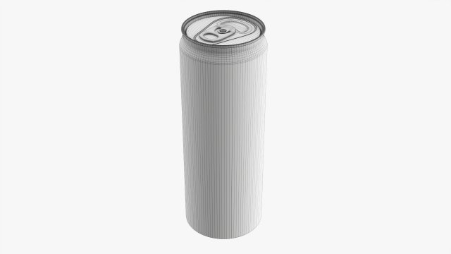 Super Sleek Beverage Can 473 Ml 16 Oz 3D Model in Beverage 3DExport